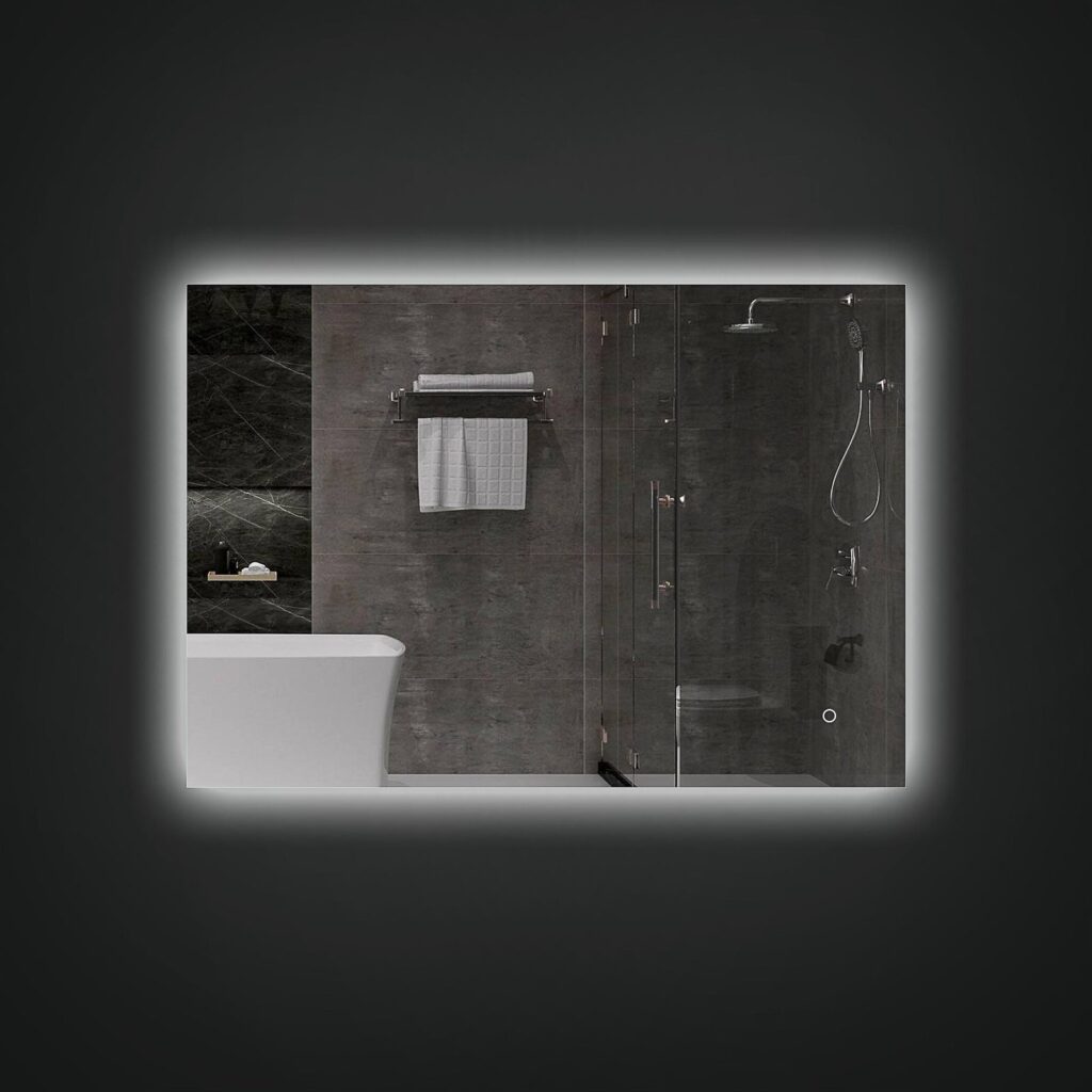 KAREN 1200×800 mm rectangular LED mirror with backlight - balticmirror.com